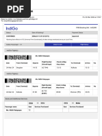 IndiGo Flight Itinerary Confirmation | PDF | Identity Document | Airport