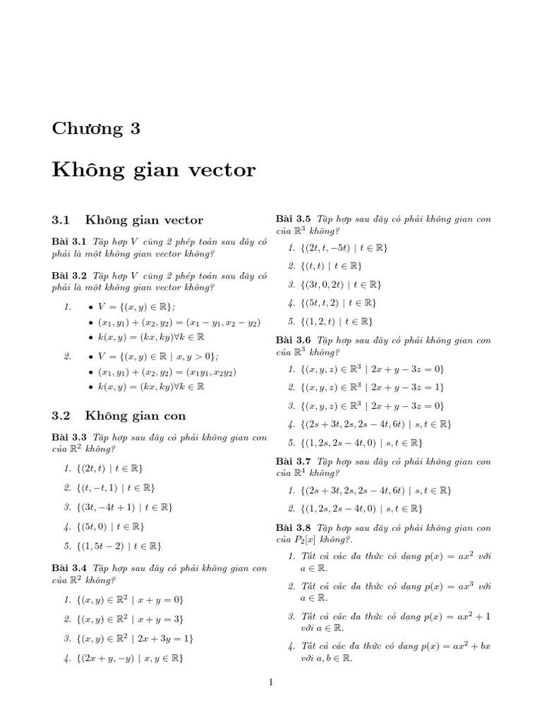 MI1140Q - Chương - 3 - 4 - Bài Tập | PDF