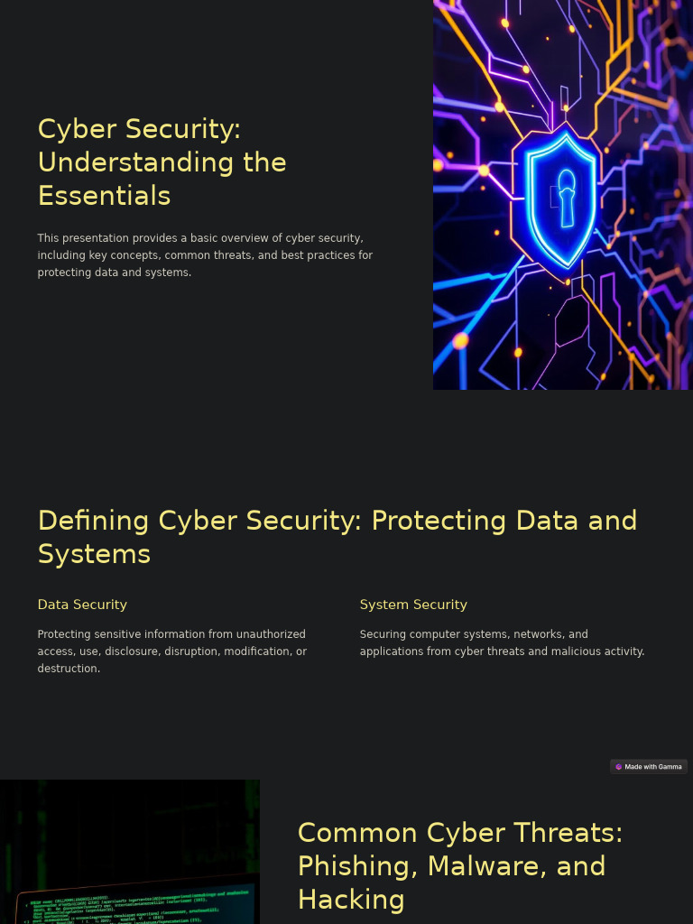 Cyber Security Basics Overview | PDF