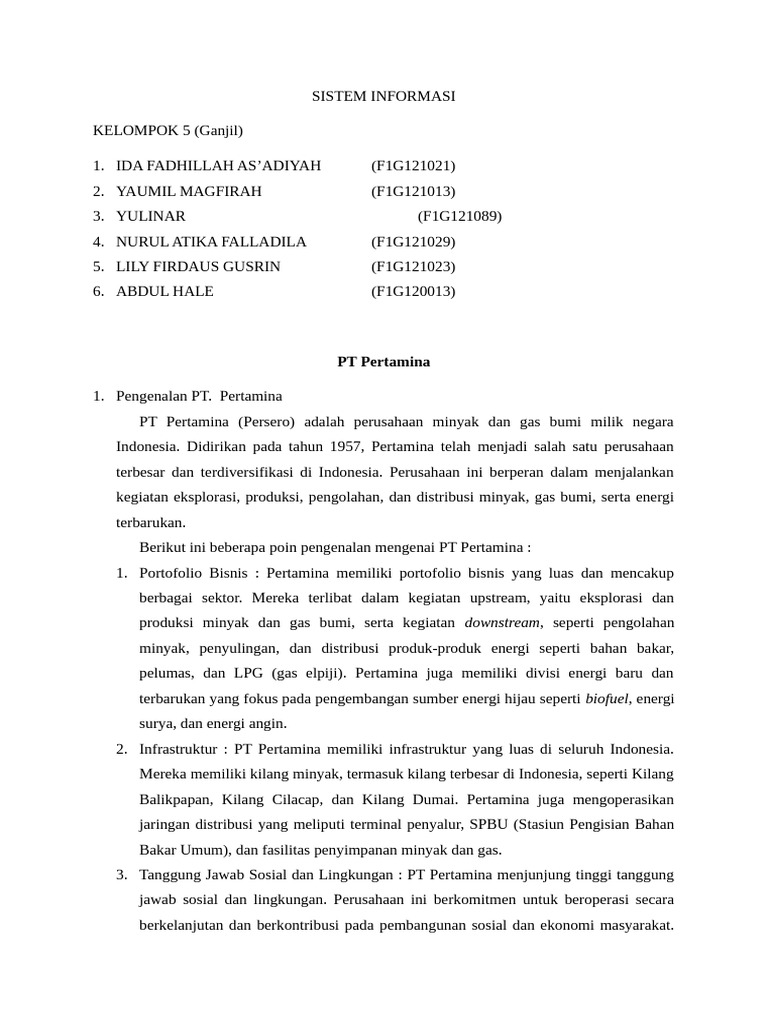 ISO PT Pertamina | PDF