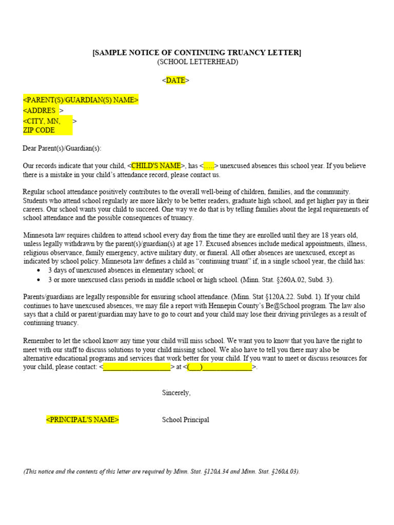 Sample Three Day Letter English | PDF | Human Life Stages | Youth