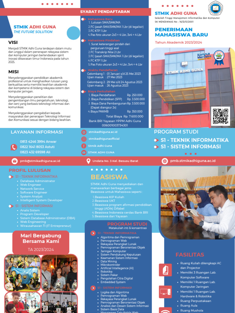 Brosur STMIK Adhi Guna | PDF