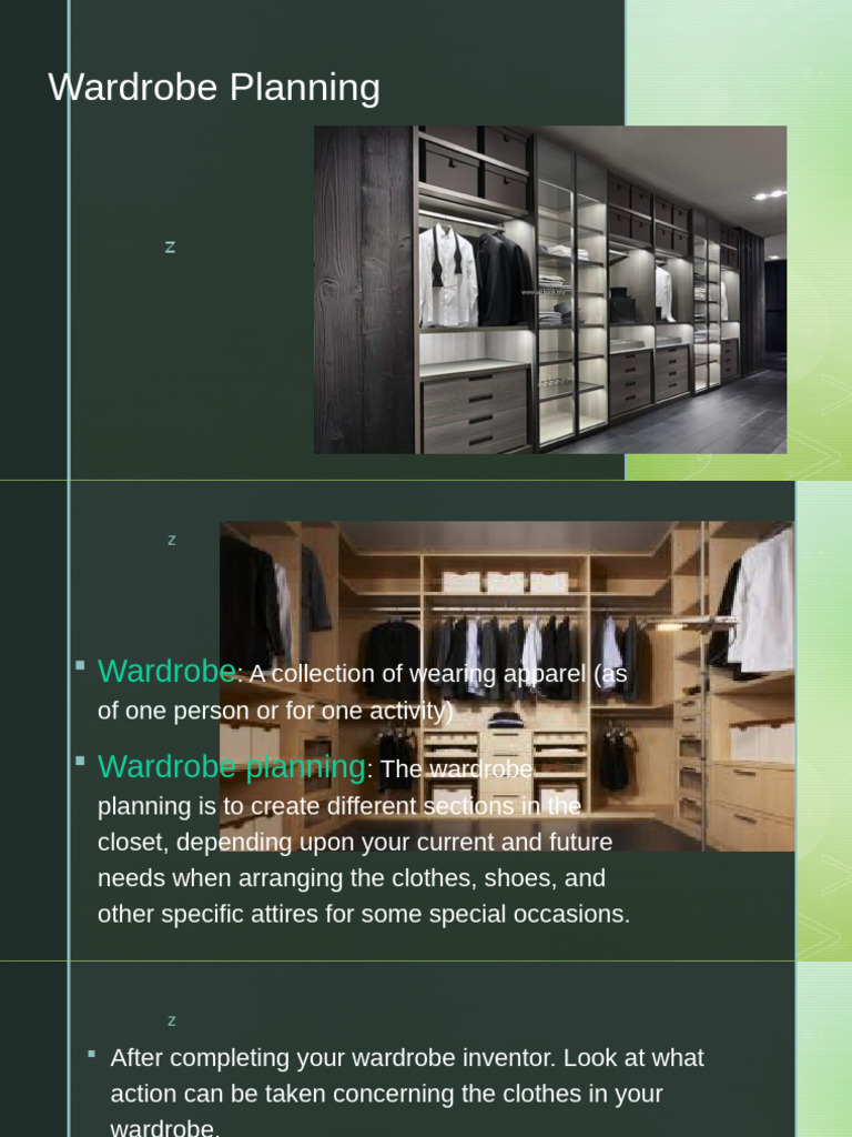 Wardrobe Planning | PDF