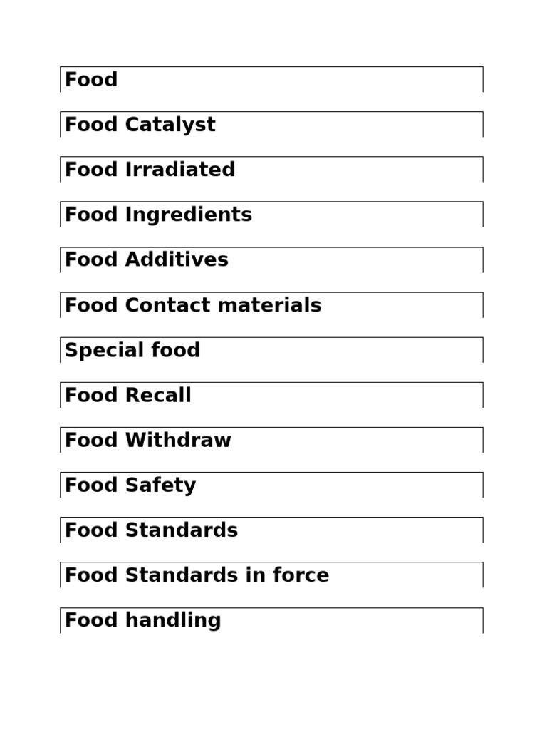 Comprehensive Food Safety and Standards Guide | PDF