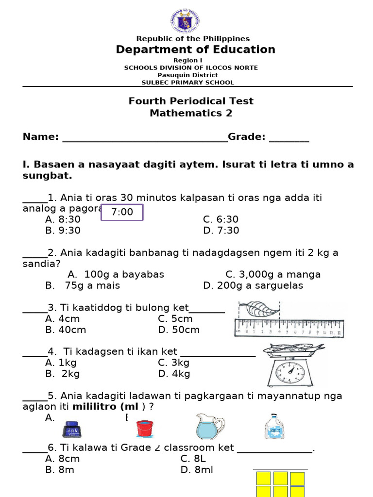 4q-Pt-Math2 Edited | PDF
