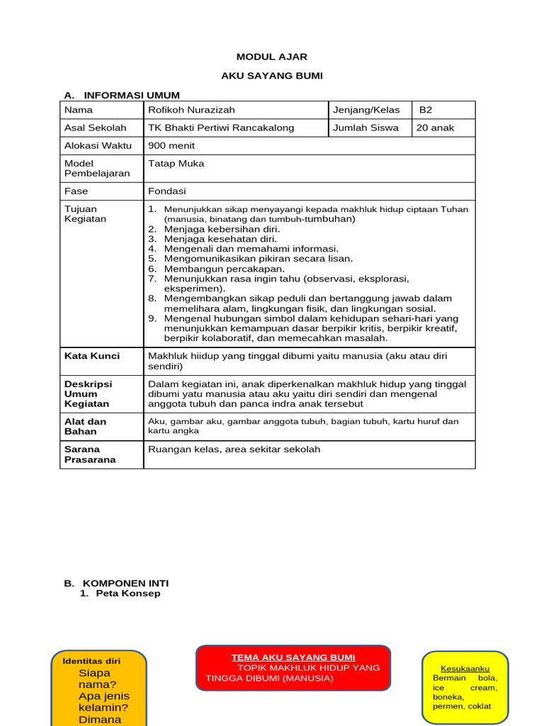 MODUL AJAR Panca Indra B2 | PDF