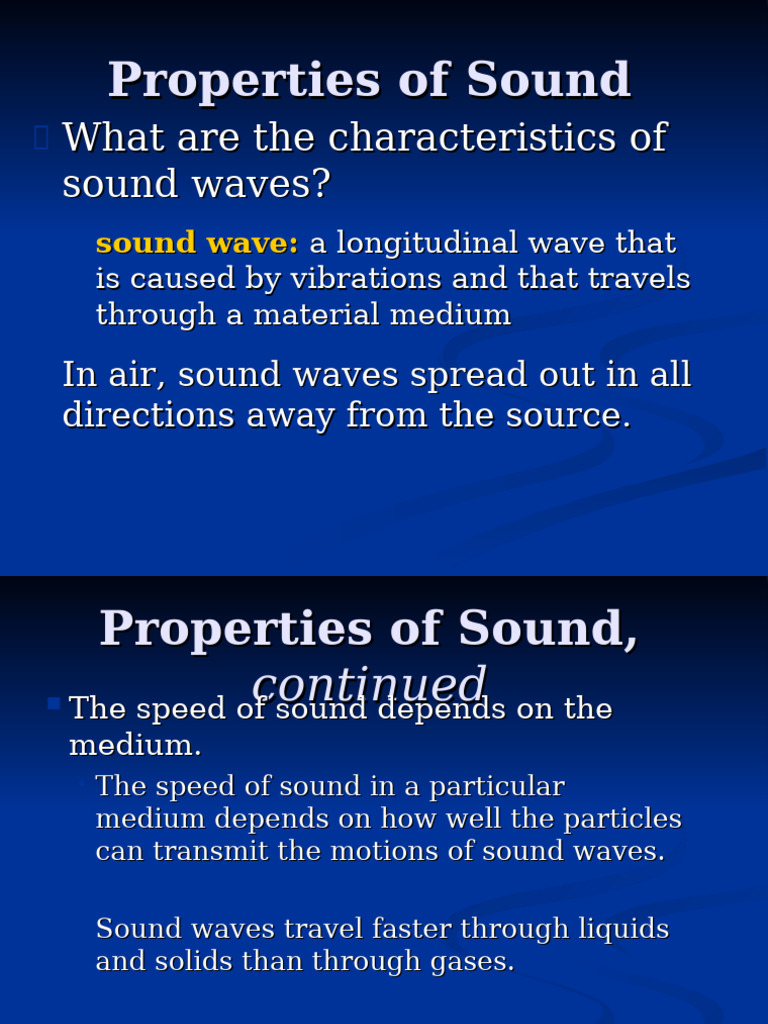 Sound Part 2 | PDF