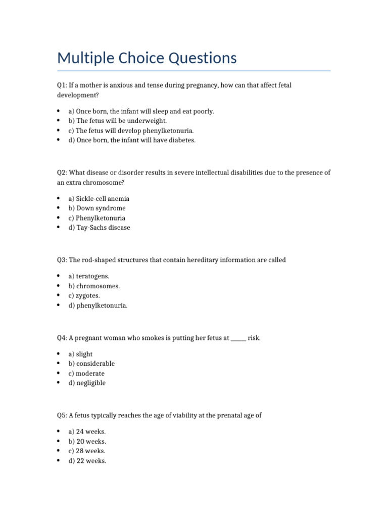 Corrected Multiple Choice Questions With Answers | PDF