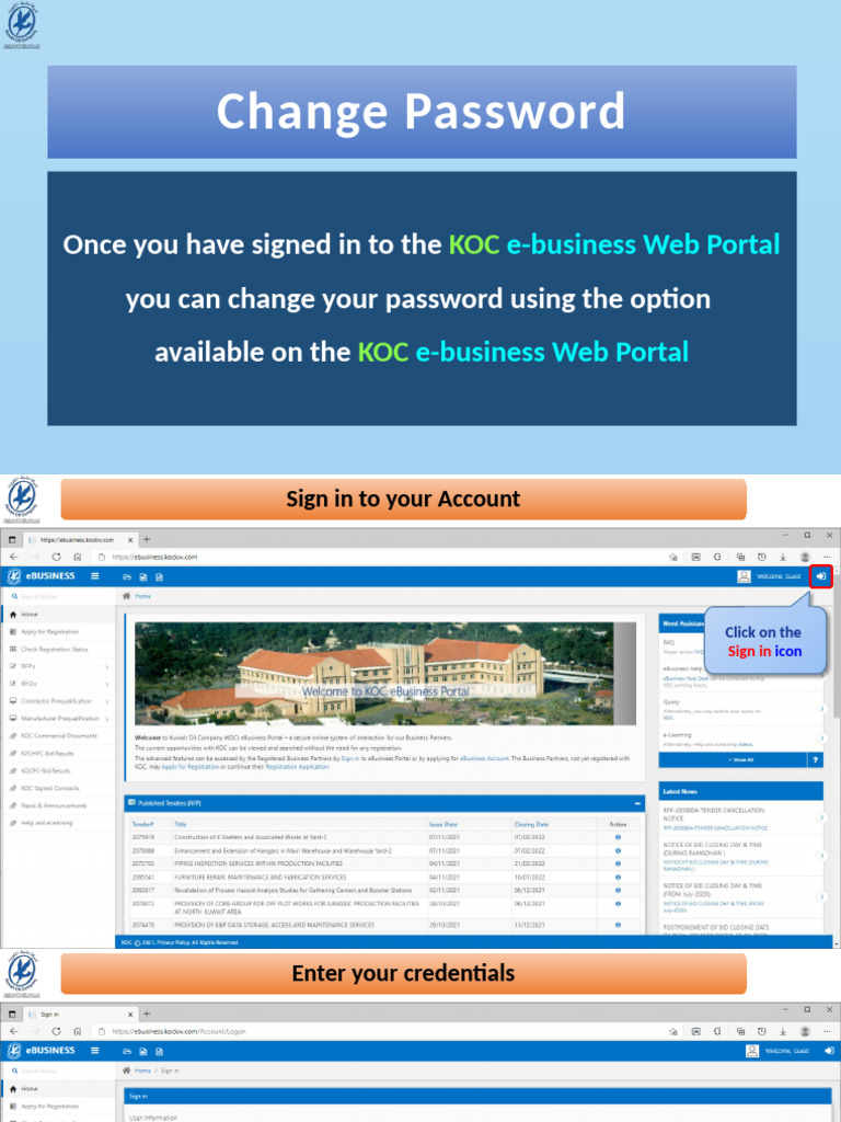 E-Business Change Password | PDF