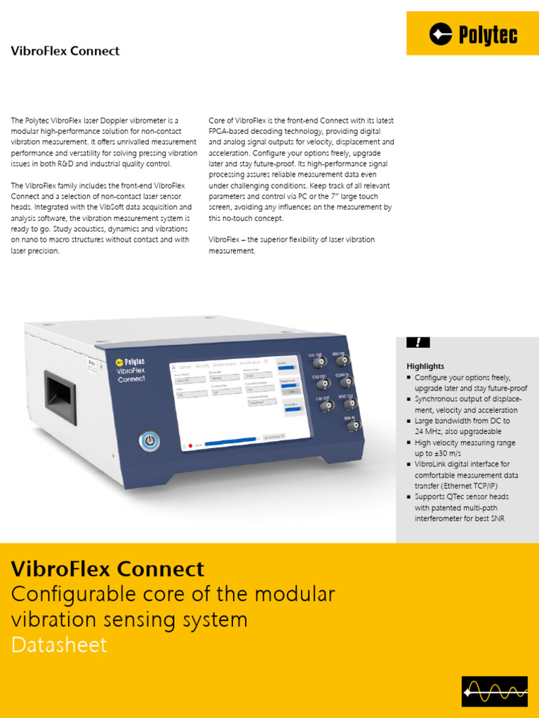 OM DS VibroFlex-Connect QTec E 52069 | PDF | Hertz | Information And ...