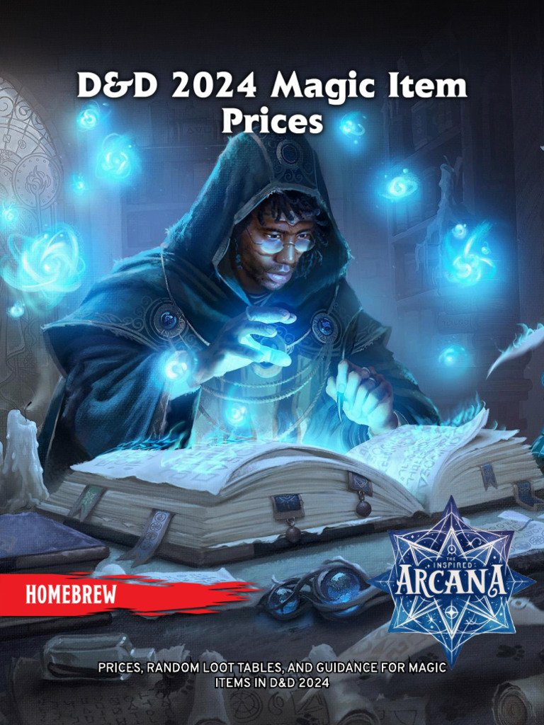 D&D 2024 Magic Item Prices | PDF