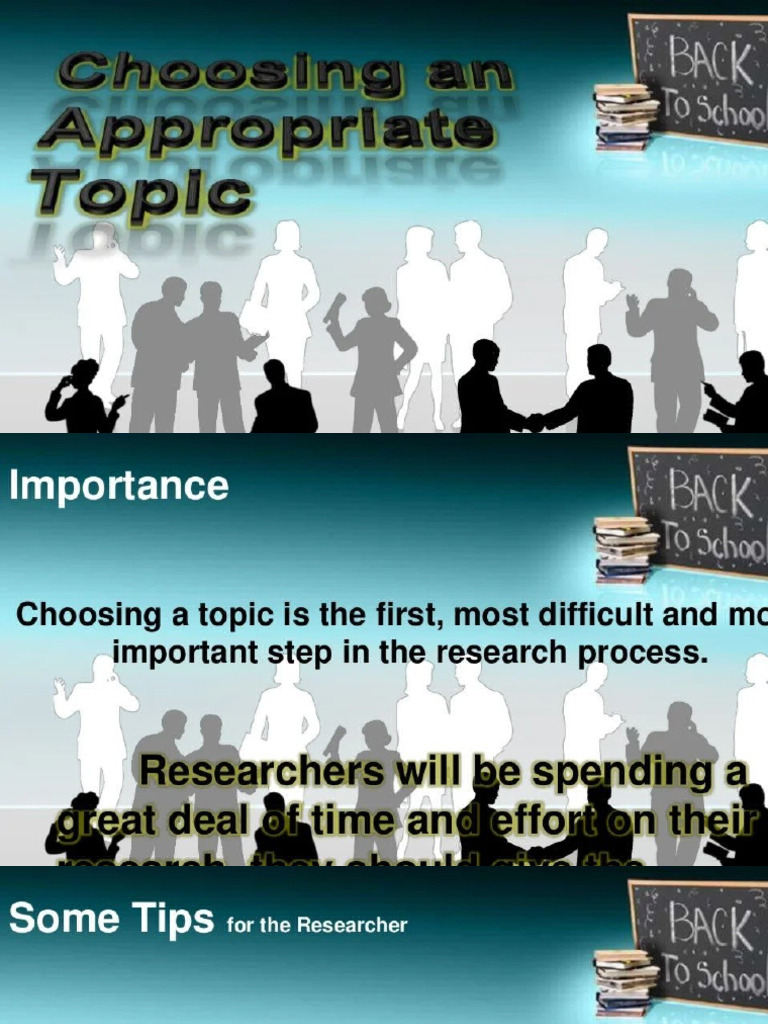 Choosing A Research Topic | PDF
