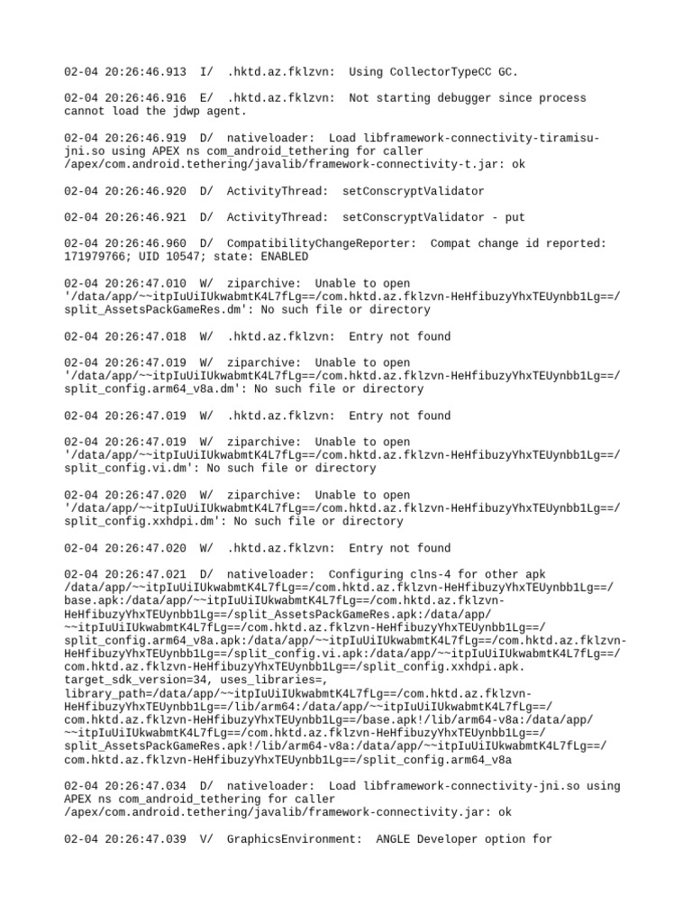 Android App Debugging Logs Analysis | PDF | Android (Operating System ...