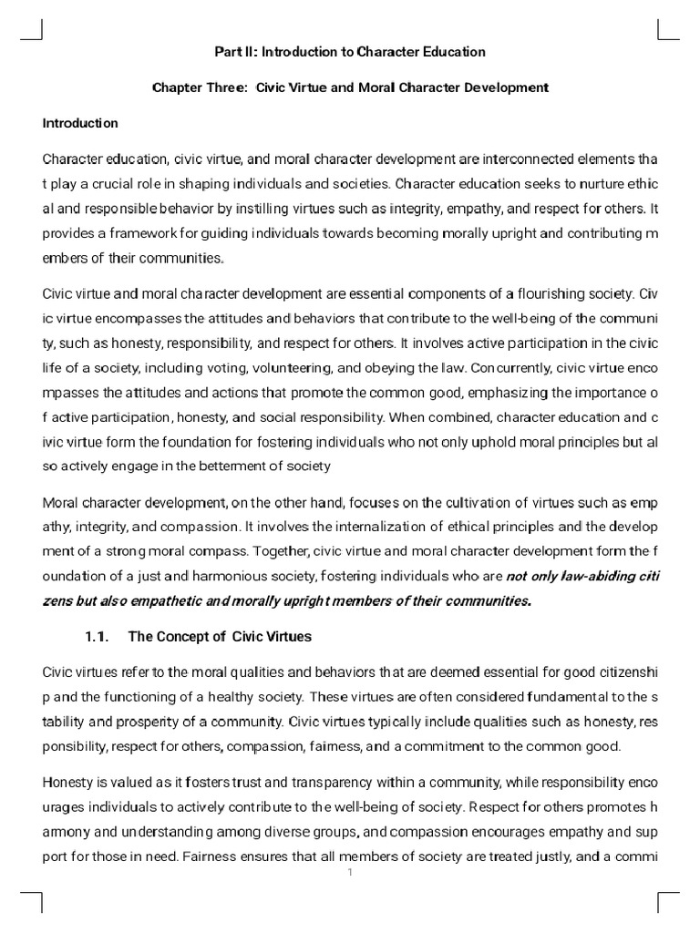 Chapter 3 Moral and Character Education 2016 2024 - Final_Phoenix | PDF