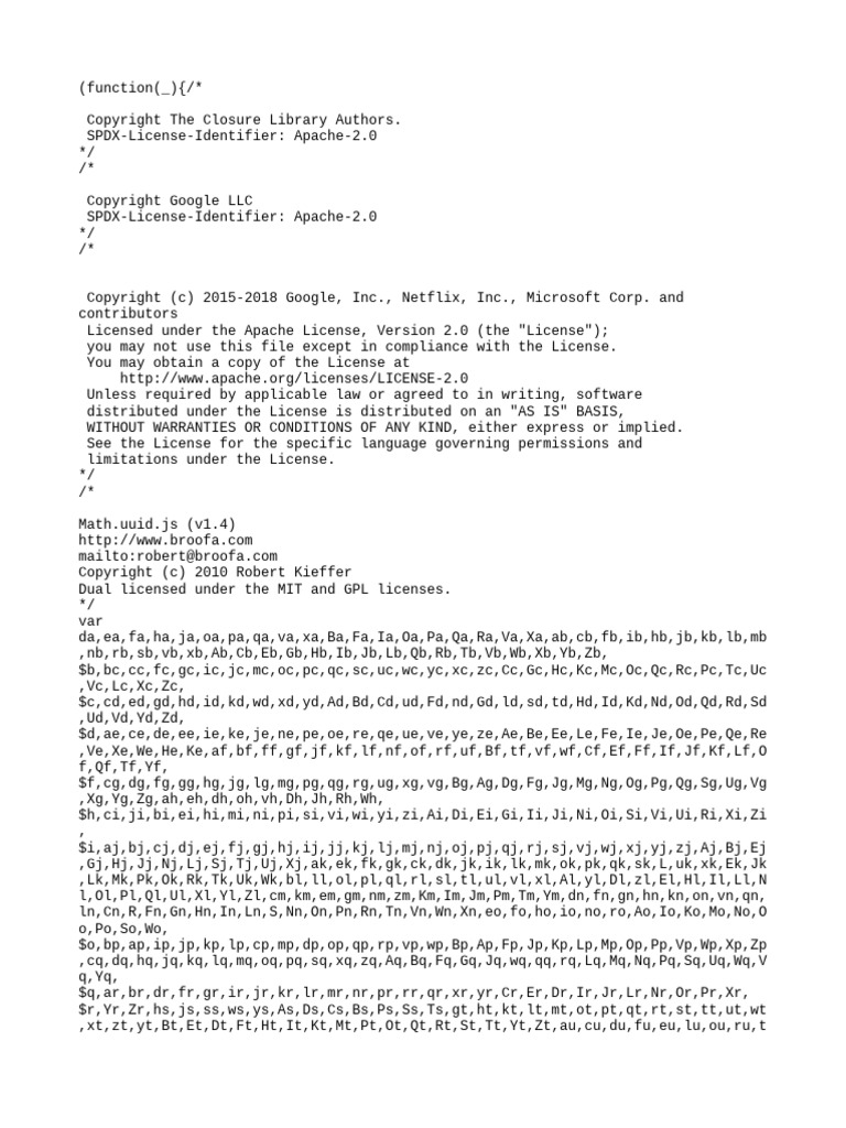 JavaScript Code Licensing | PDF
