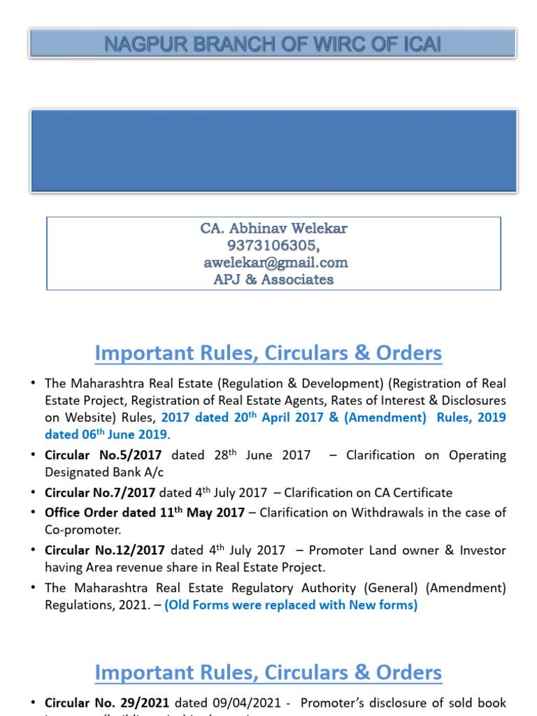 2 RERA Form 3 Certificates For Withdrawal 24 02 23 | PDF | Banks | Lease