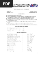 N5 Physics Relationships-Sheet 2023 | PDF | Atoms | Building Materials