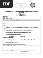 ACR 2nd Quarter Portfolio Day SY 2024 - 2025 | PDF | Behavior Modification | Cognition