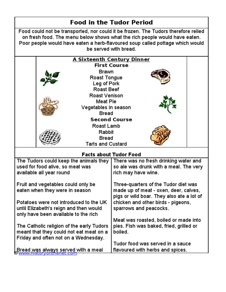 Tudor Food | PDF
