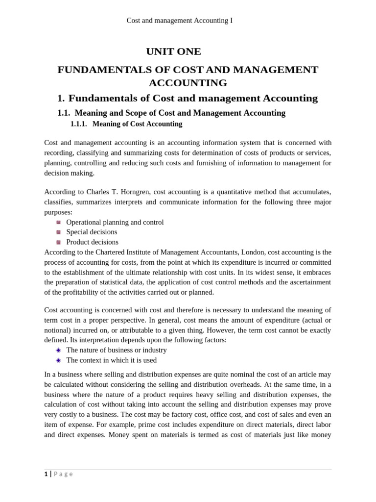 Cost Accounting Basics for Students | PDF | Expense | Financial Accounting