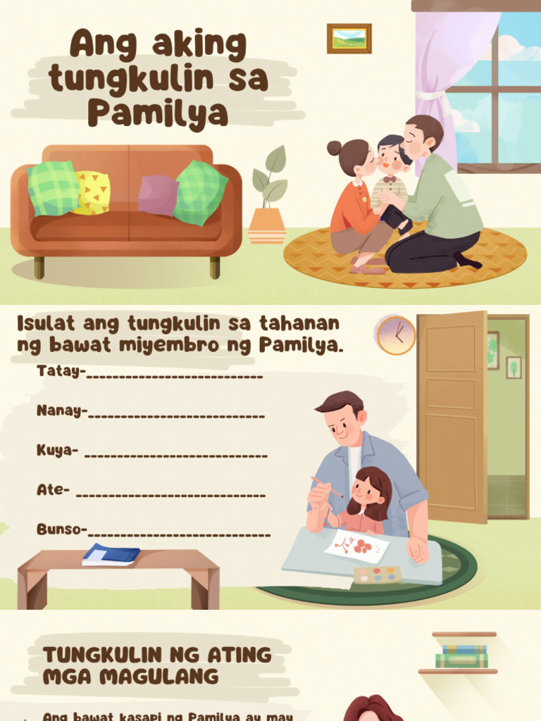 Ang Aking mga Tungkulin sa Pamilya | PDF