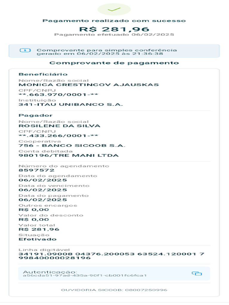 Comprovante 06 02 2025 213641 | PDF