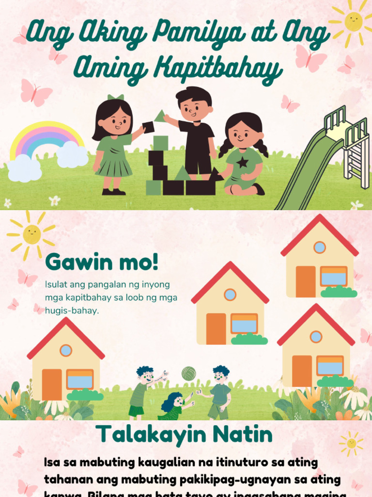 Ang Aking Pamilya at Kapitbahay | PDF