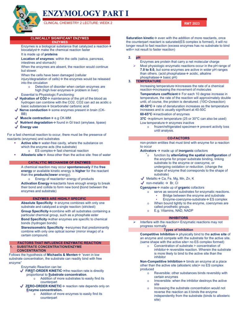 Enzymes: Functions, Mechanisms, and Factors | PDF | Enzyme | Enzyme Inhibitor