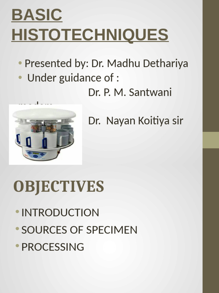 Basic Histotechniques - Madhu | PDF | Fixation (Histology) | Histology