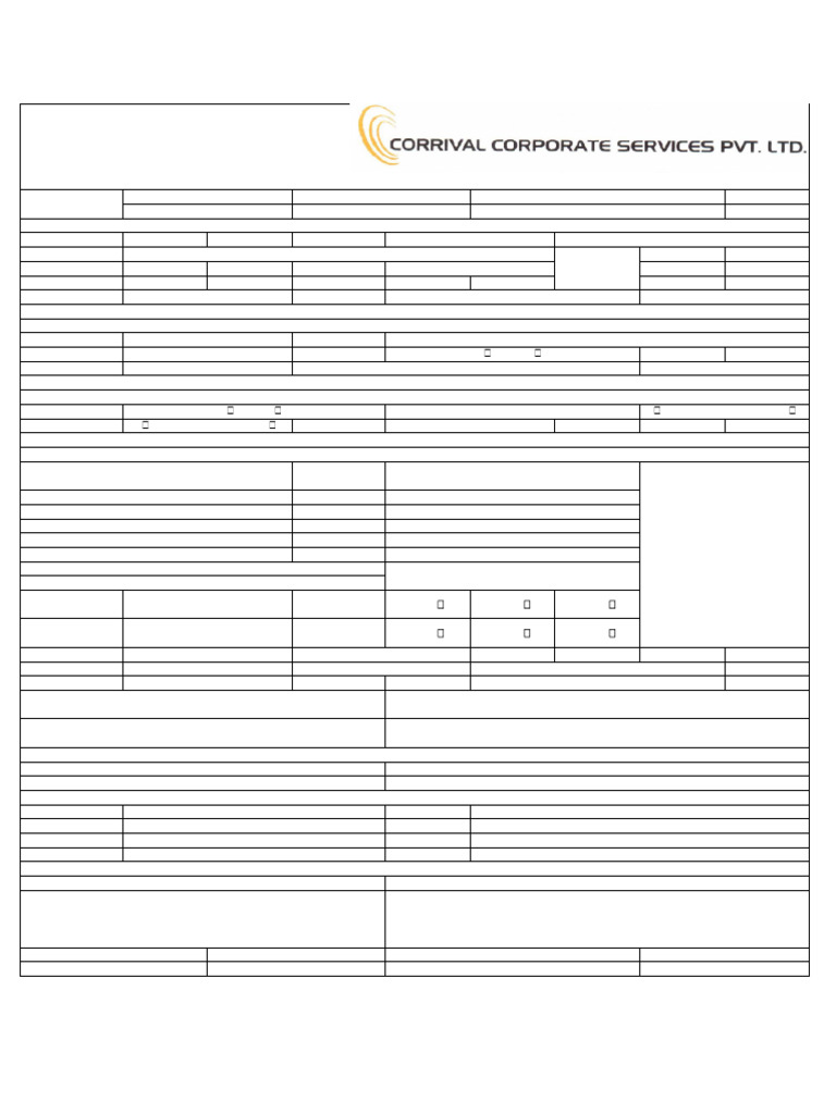 Employee Data Form | PDF