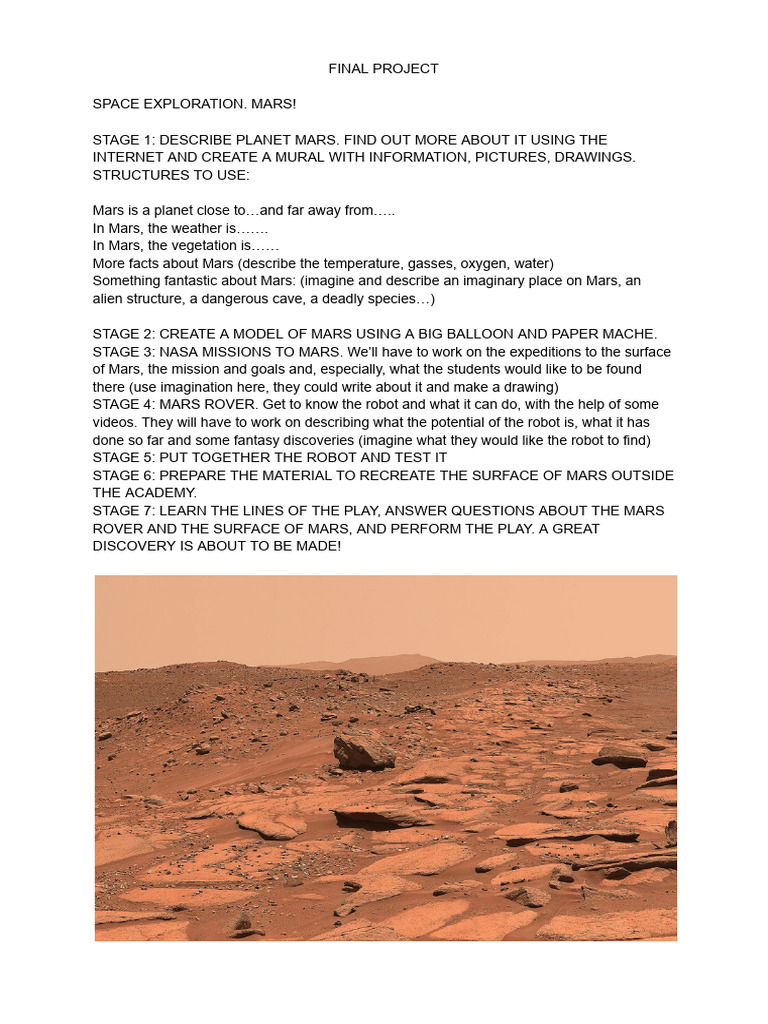Space Exploration Project | PDF