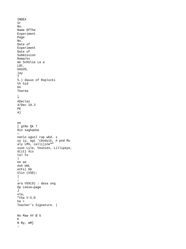 Physics Practical (Term 1 To 2) | PDF
