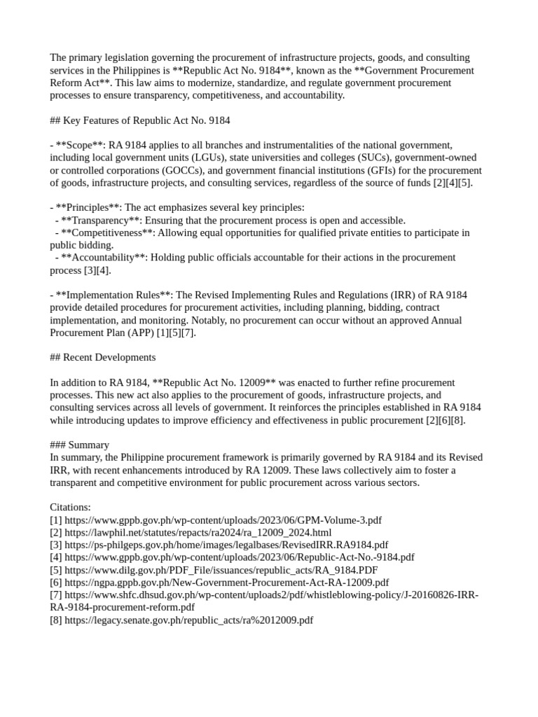 RA No. 9108 Government Procurement Reform Act | PDF | Justice | Crime ...