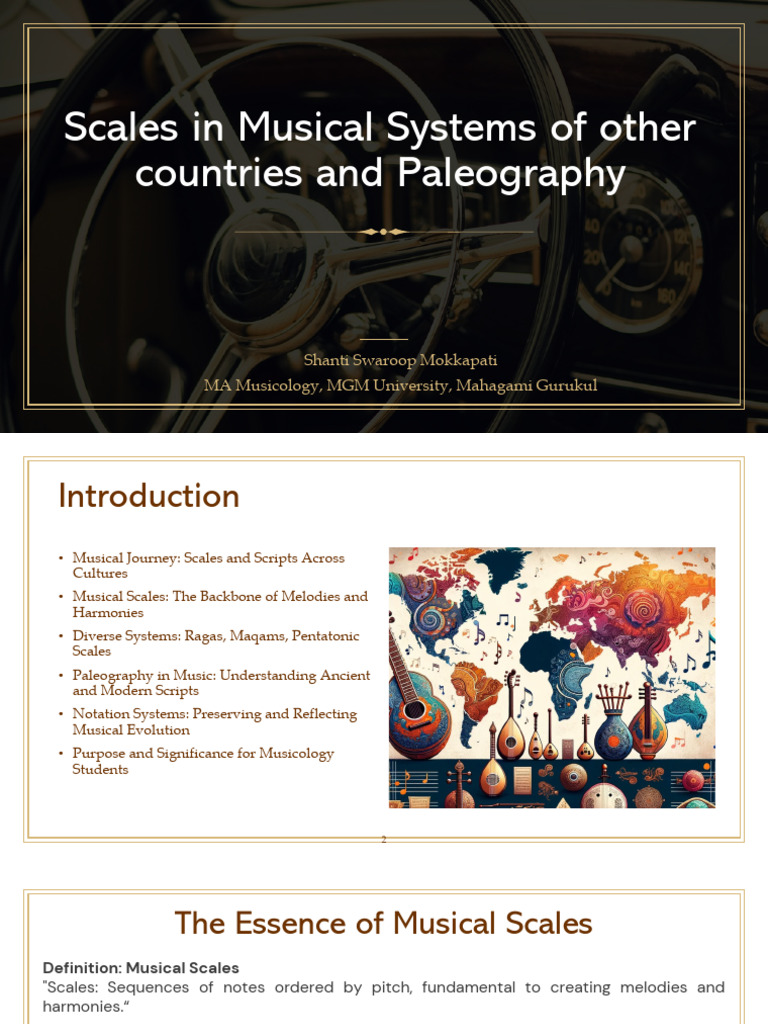 Scales in Musical Systems of Other Countries and Paleography | PDF ...