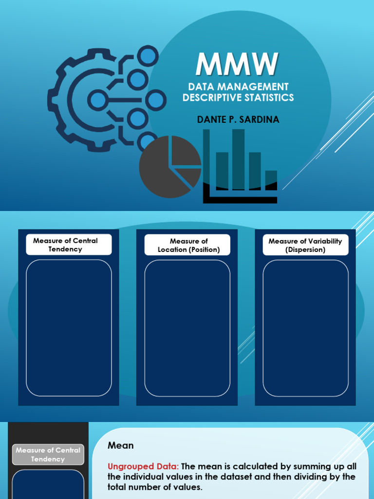 9-MMW-Data-Management-UNgrouped-N-Grouped-FM1B | PDF | Mean | Median
