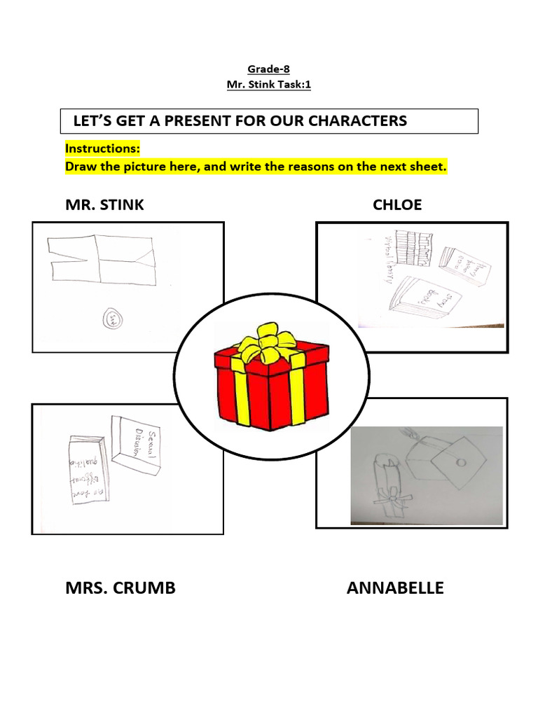Mr. Stink Character Gift Ideas | PDF