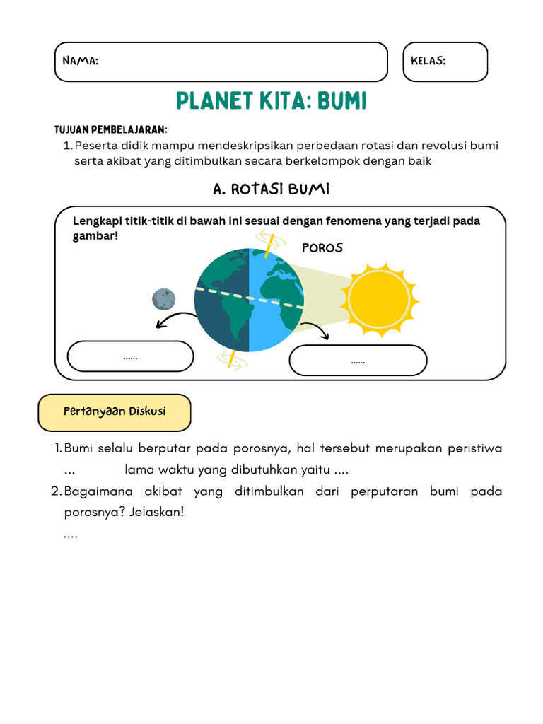 Worksheet Bumi | PDF