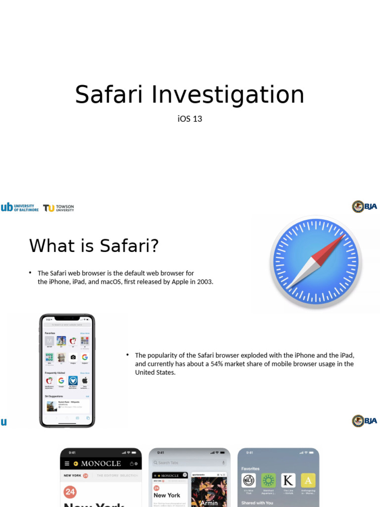 Safari Evidence Analysis Guide | PDF | Safari (Web Browser) | Mobile Phones