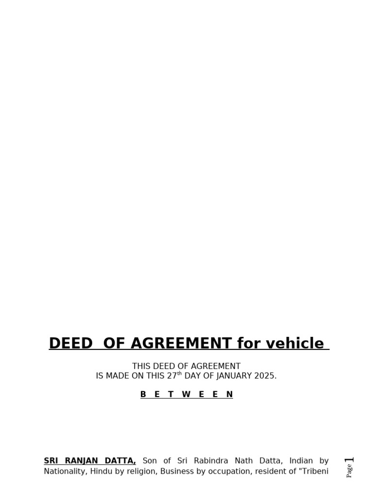 AGREEMENT SUBHAJIT SARKAR Loan Agreement | PDF