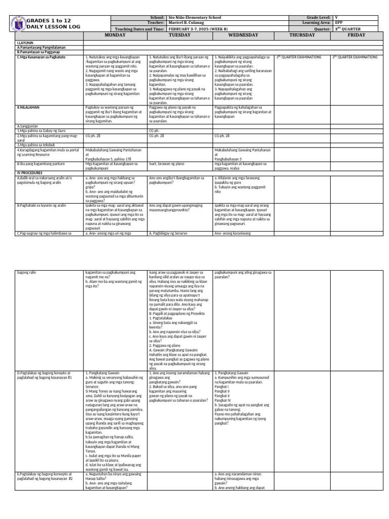 DLL_EPP 5_Q3_W8 | PDF