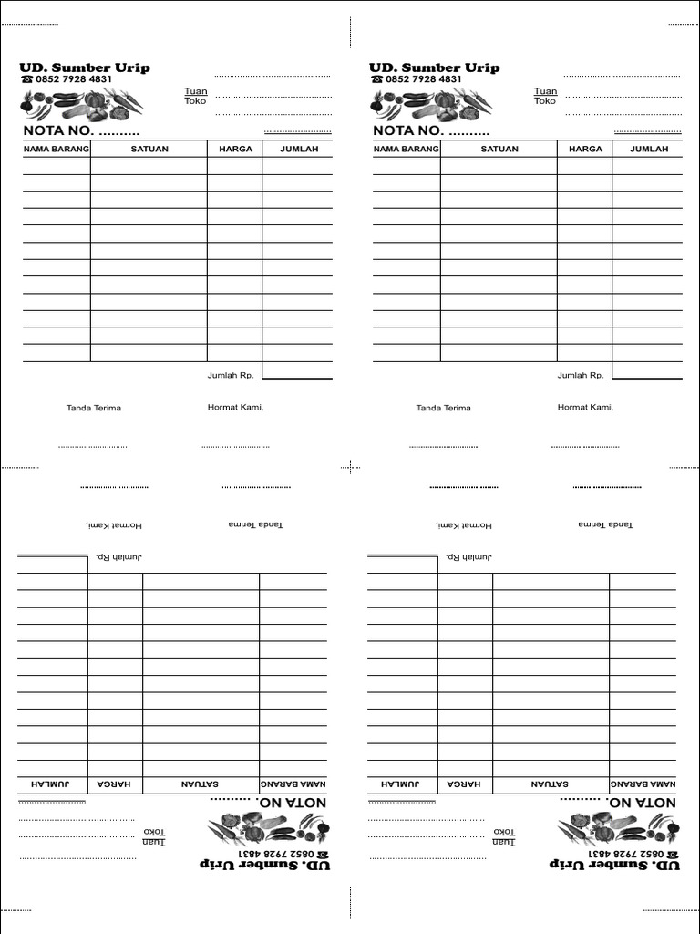 Nota Ud Sumber Urip | PDF