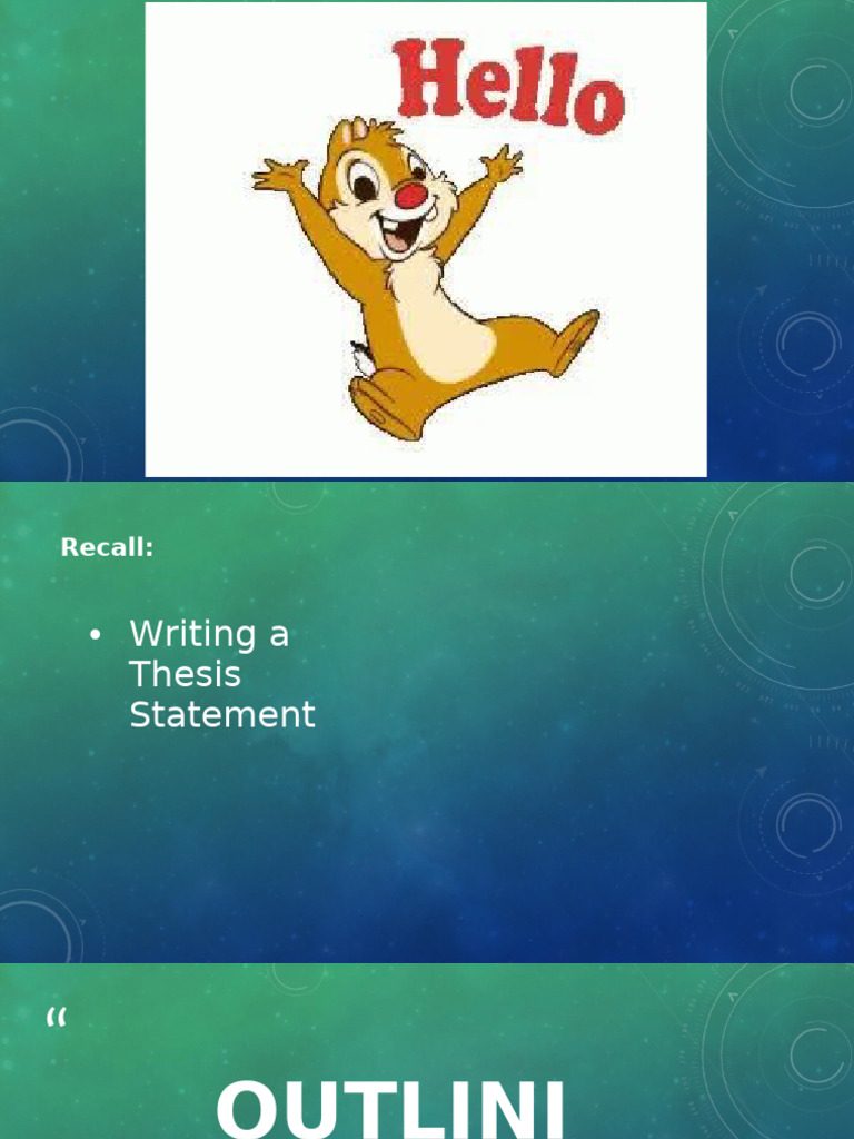 Eapp Topic 5 Outlining | PDF | Psychology