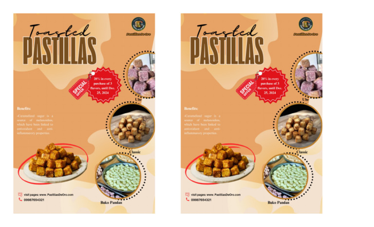 Toasted Pastillas Flyer | PDF
