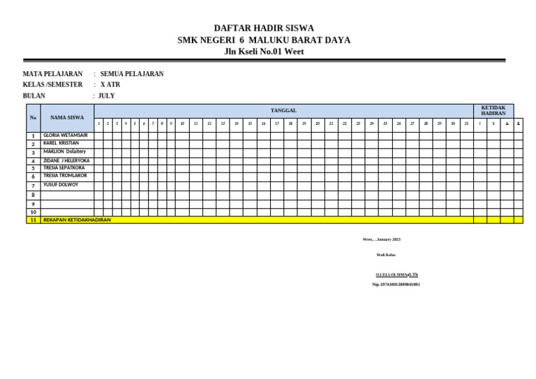 Jadwal Pertemuan GMP | PDF