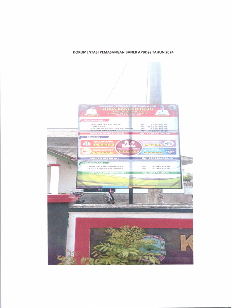 Banner APBDes 2024 | PDF