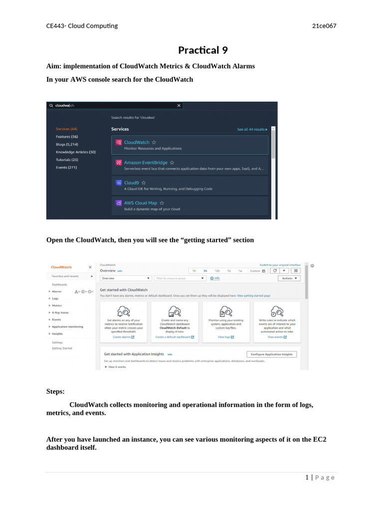 21ce073_CC_Prac-9 | PDF | Software | Computer Engineering