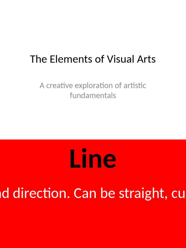 Creative Elements of Visual Arts | PDF