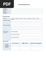 Asset Requisition Form Template | PDF