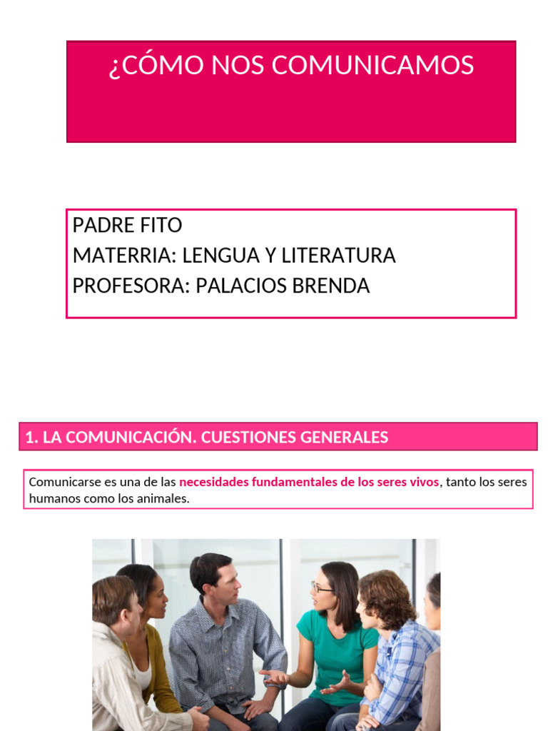 La Comunicacion | PDF | Comunicación | Comunicación no verbal