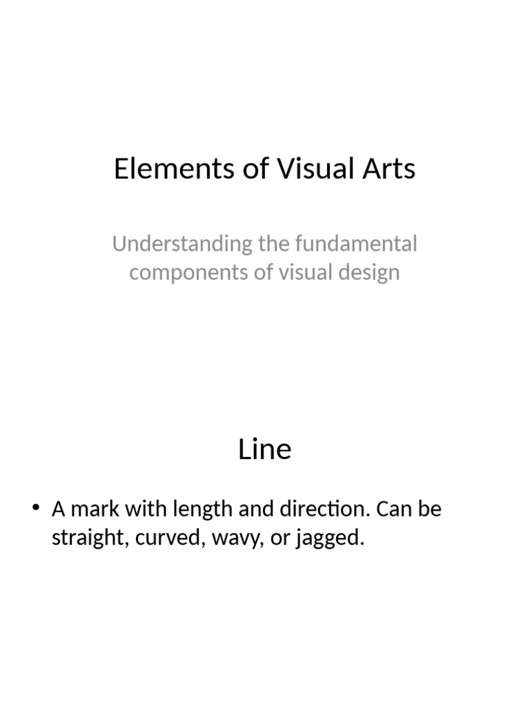 Elements of Visual Arts | PDF